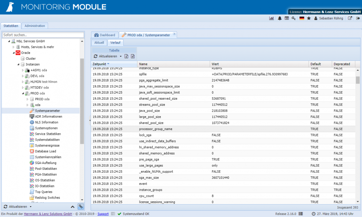 Oracle – Monitoring Module